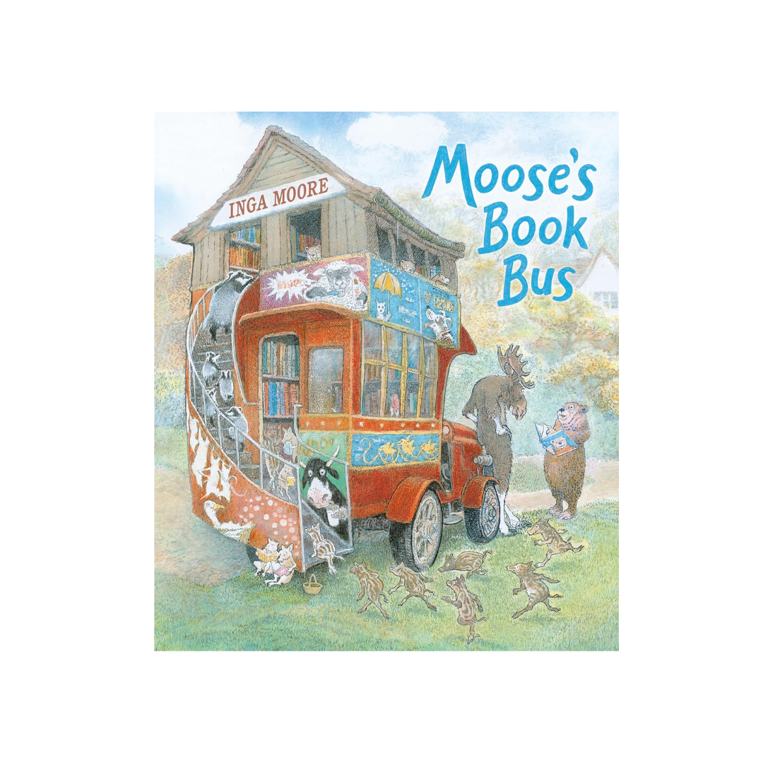 Moose's Book Bus | Inga Moore | Hardcover – Salt Creek Mercantile